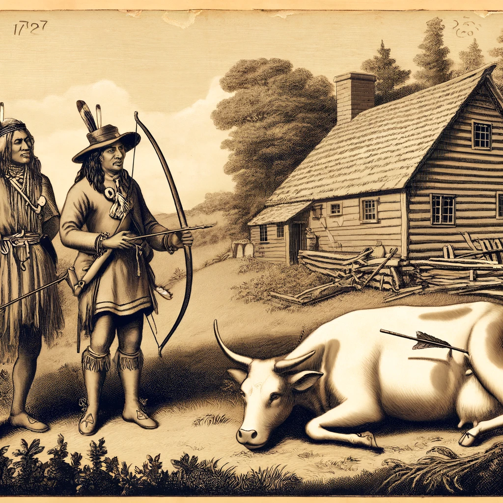 Scene Of Indian Fight | White Horse Tavern